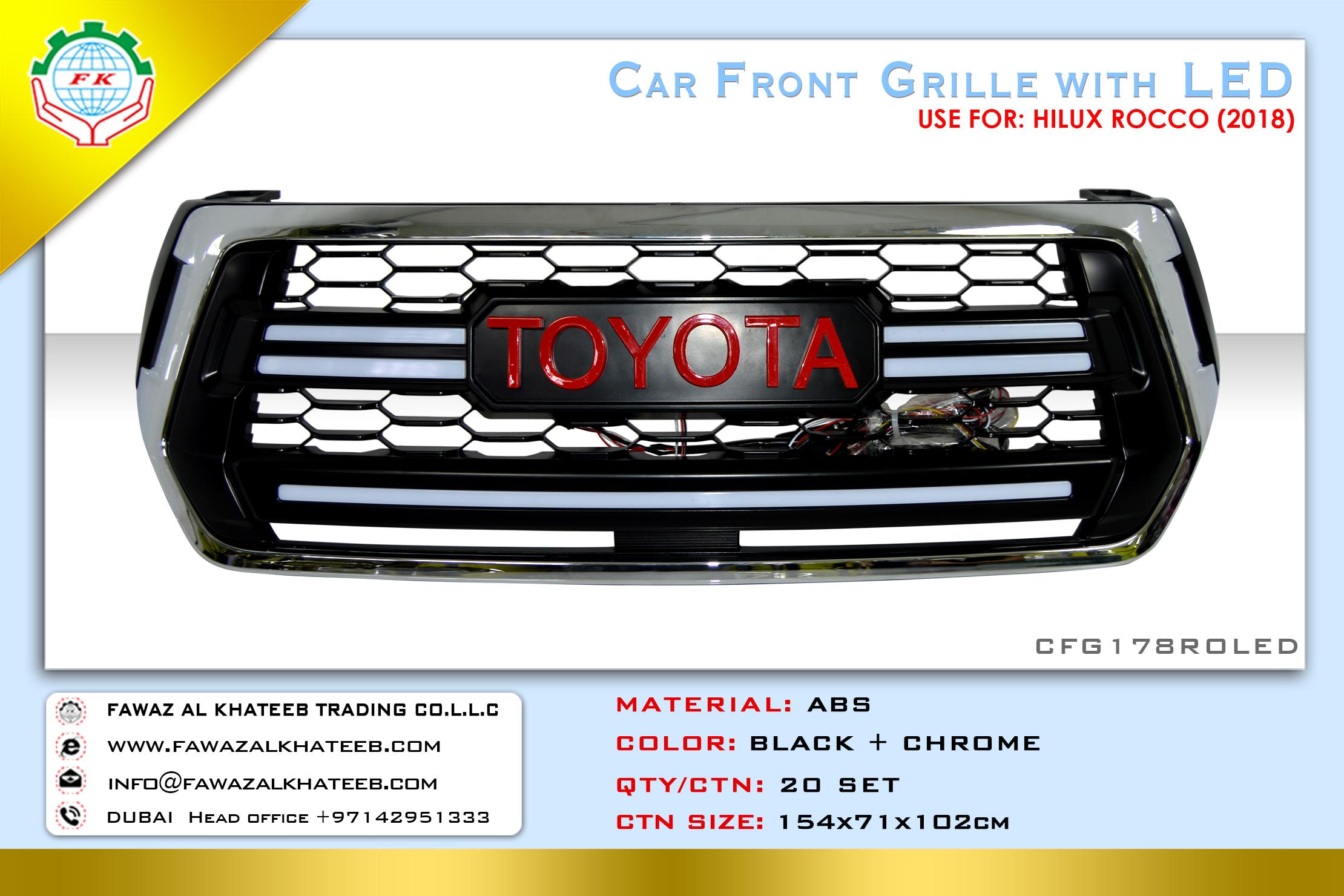 GRILL 4 HILUX ROCCO 2018