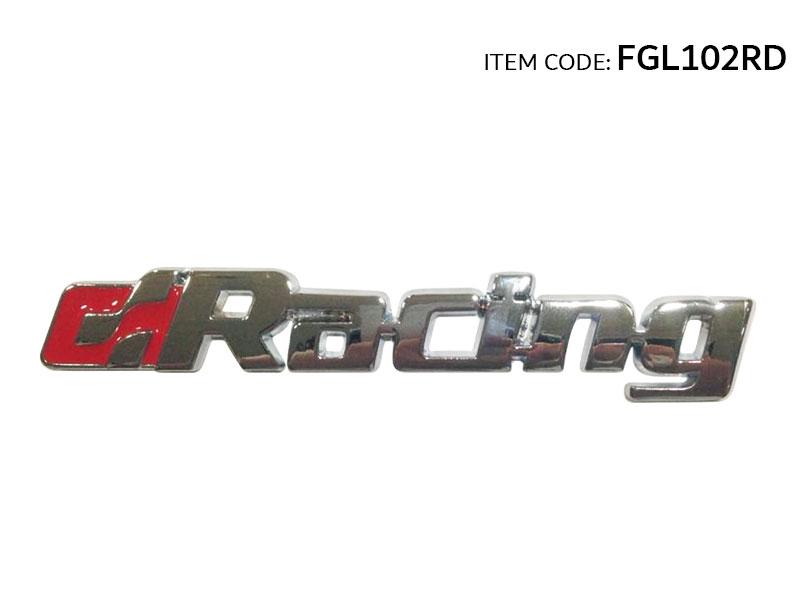 FRONT GRILL LOGO ZINC RACING LETTER-FGL102RD
