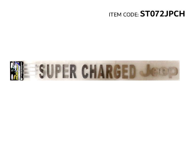 SUPER CHARGED STICKER FOR JEEP-ST072JPCH