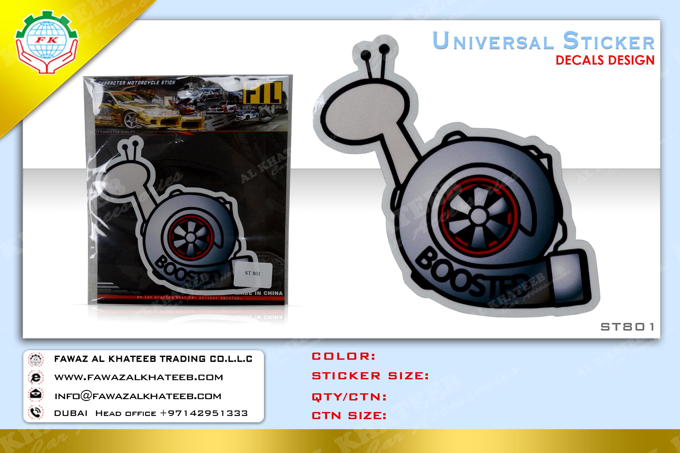 STICKER UNIVERSAL TURBO